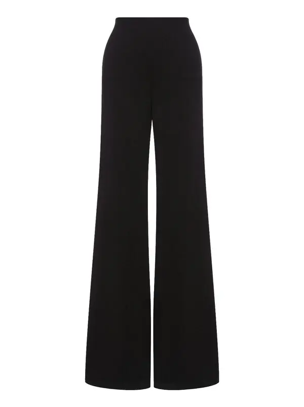 Alberta Ferretti High-rise Palazzo Pants - Black