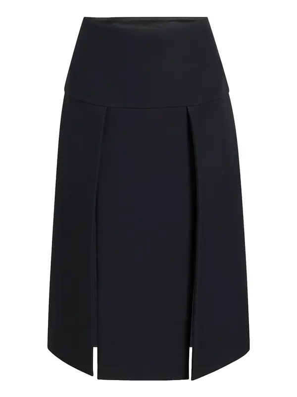 Khaite Kidd Midi Skirt - Black