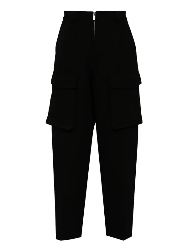 Helmut Lang Tapered-leg Trousers - Black