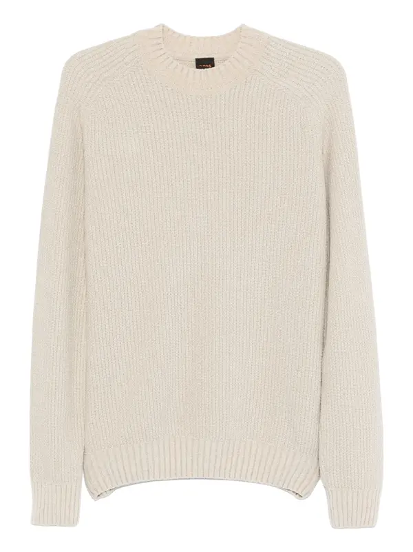 BOSS Waffle-knit Sweater - Neutrals