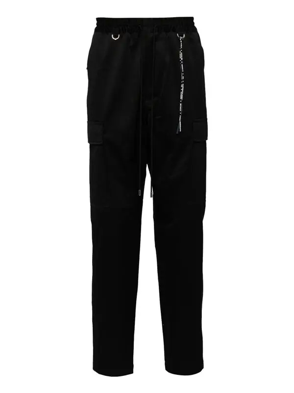 MASTERMIND WORLD Tapered Cargo Trousers - Black