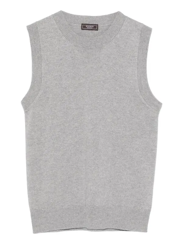 Peserico Metallic-threading Top - Grey