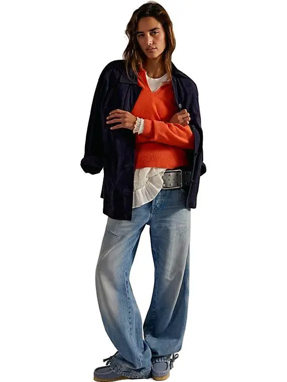 Free People - Free People Annalise Suede Jacket