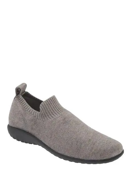 Naot Nuku Slip-on Sneaker - Grey/ Black Knit