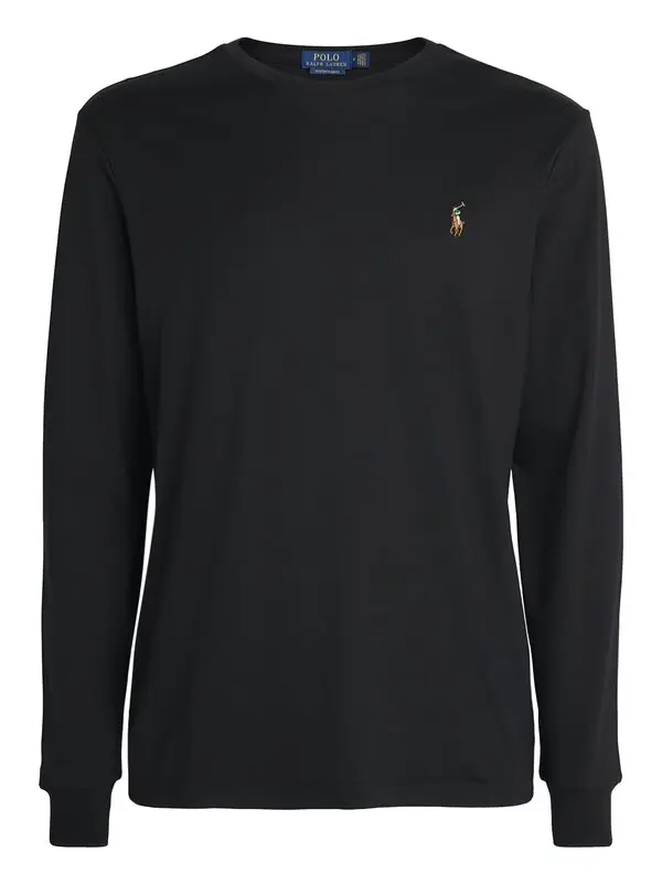 Polo Ralph Lauren Pima Cotton Long-sleeved T-shirt - Black