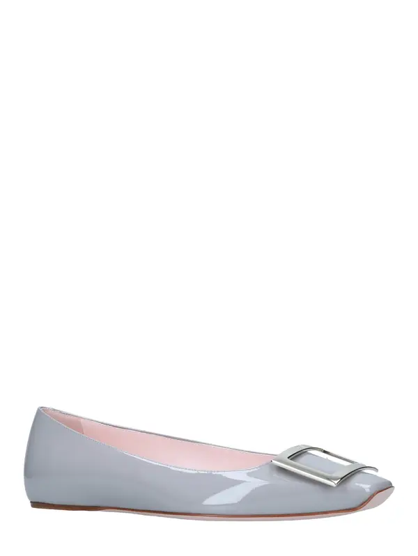 ROGER VIVIER Trompette Ballet Flats - Grey