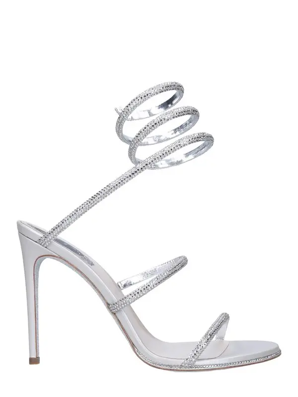 Rene Caovilla Cleo Embellished Sandals 105 - Silver