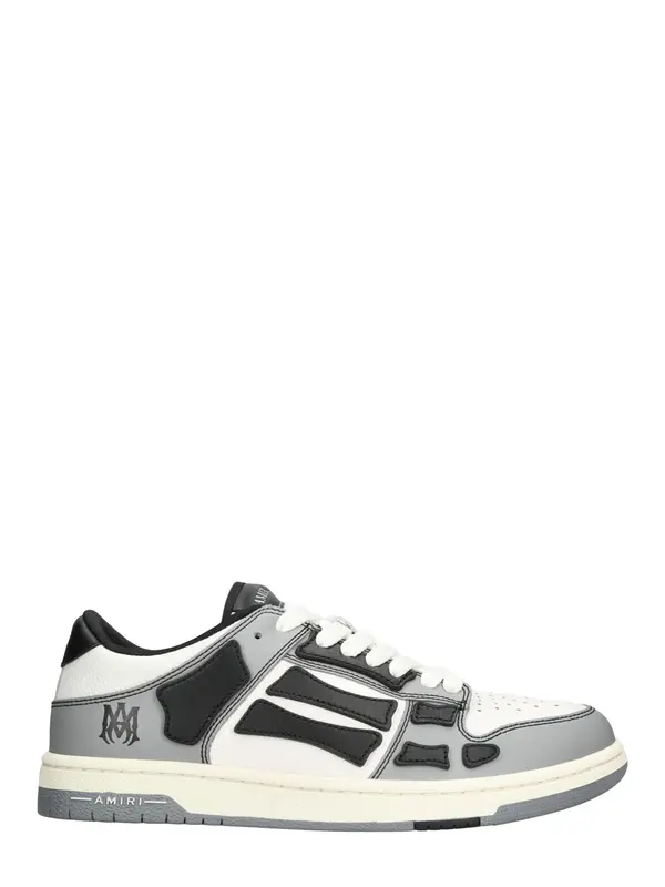Amiri Skel Low Leather Sneakers - Grey