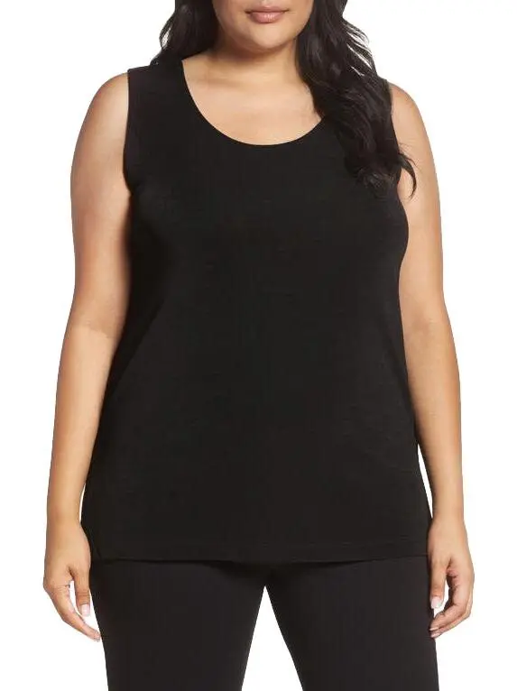 Vikki Vi Sleeveless Stretch Knit Tunic - Black