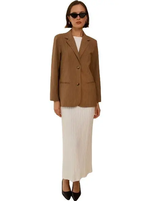WHIMSY + ROW Parker Blazer - Tan Stripe