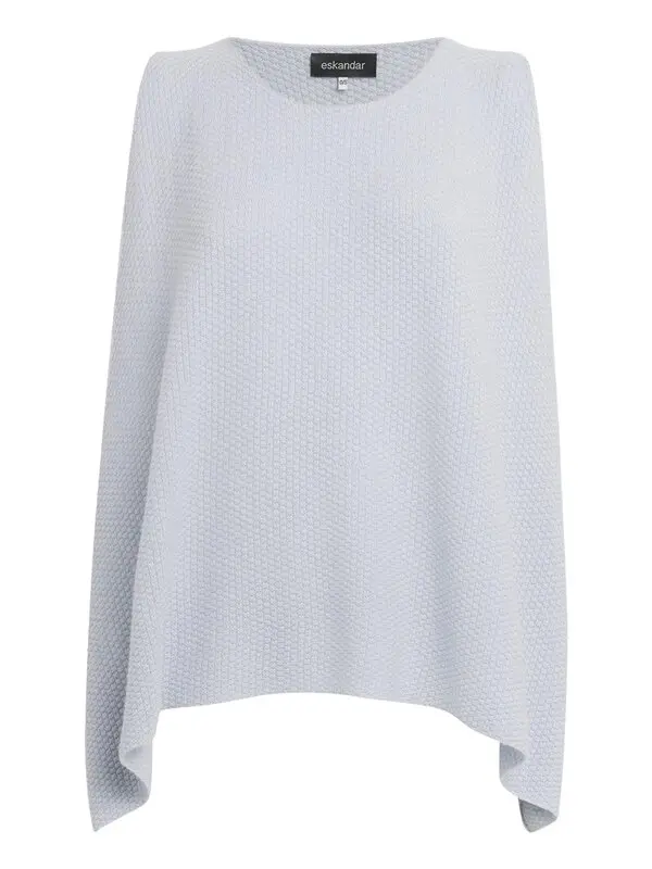Eskandar Cashmere A-line Vest - Blue