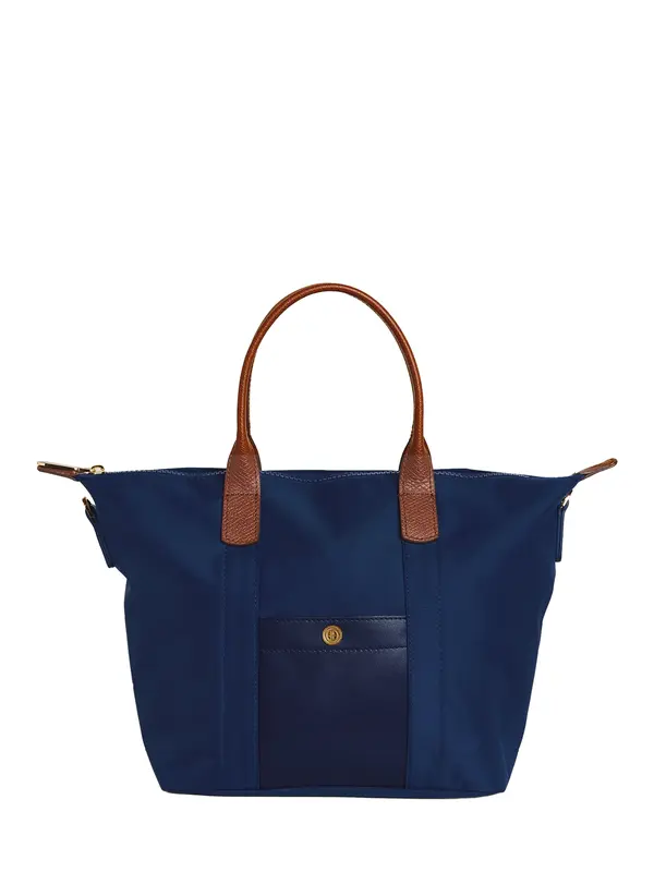 Harrods Grab Nylon Tote Bag - Navy