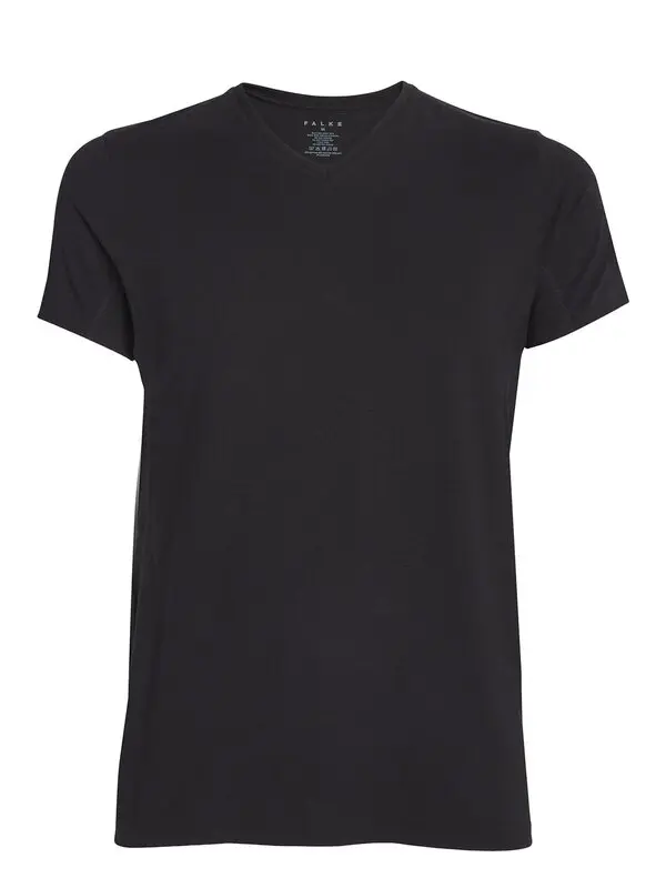 Falke Cotton-blend Daily Climate Control T-shirt - Black
