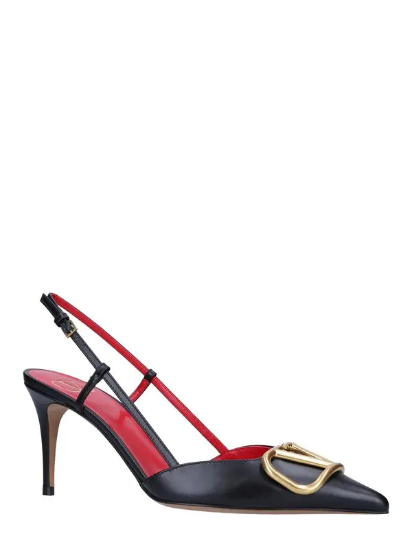 Valentino Garavani Vlogo Slingback Pumps - Black