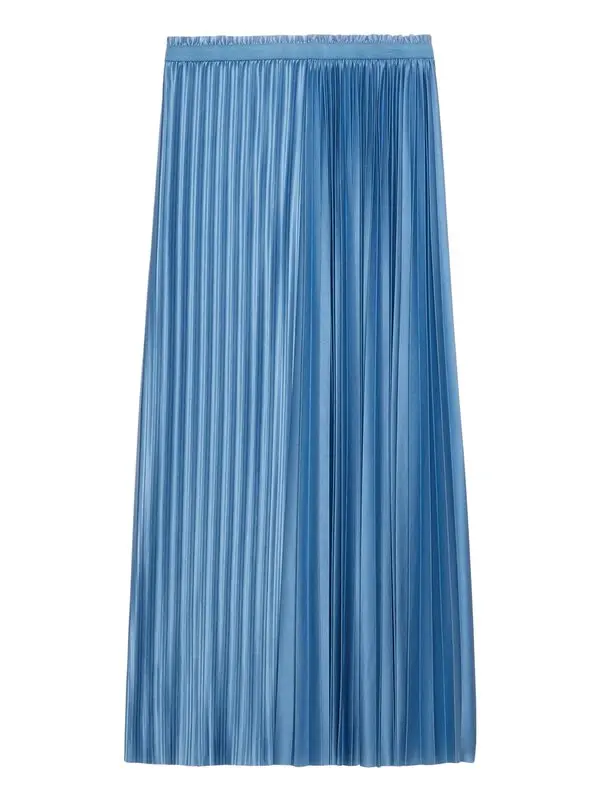 Max & Co. Pleated Maxi Skirt - Blue