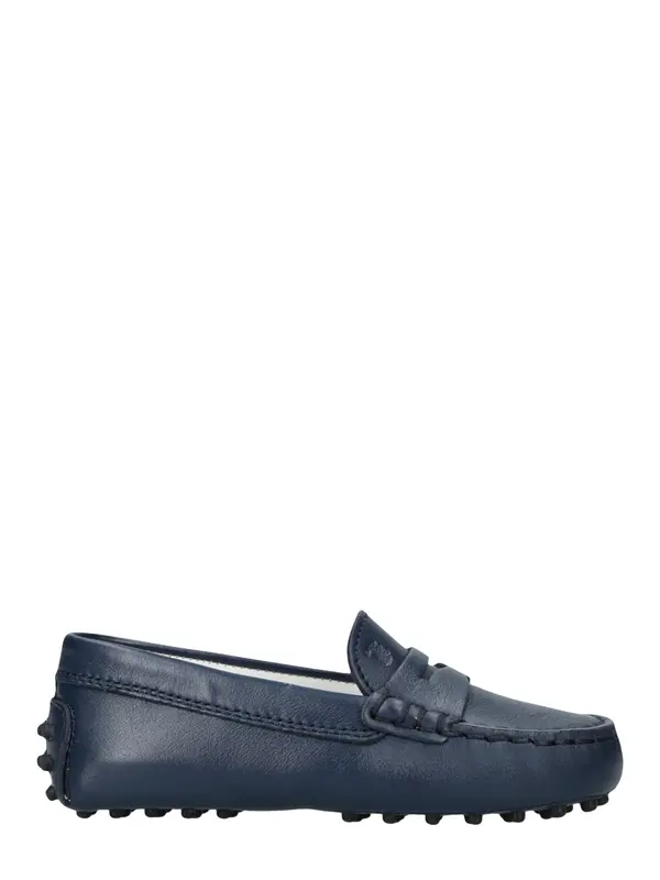 TOD'S Leather Mocassino Nuovo Driving Shoes - Navy