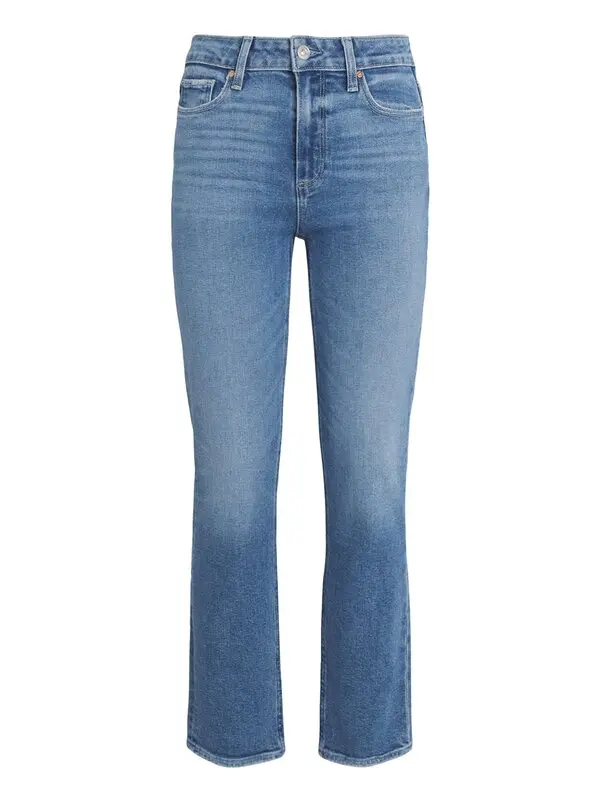 Paige Cindy High-rise Straight Jeans - Blue