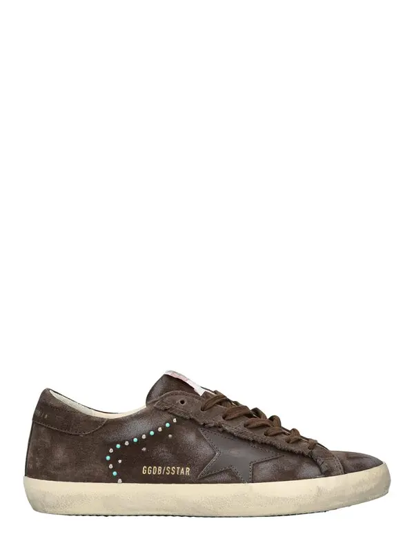 GOLDEN GOOSE Leather Super-star Sneakers - Brown