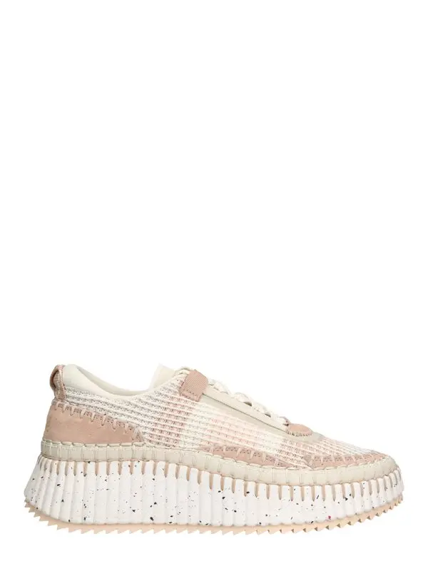 Chloé Nama Runner Sneakers - Beige