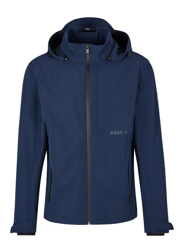 BOSS Zip-up Water-repellent Jacket - Blue