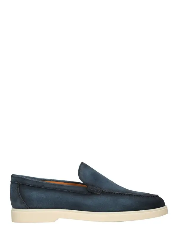 Magnanni Leather Loafers - Navy