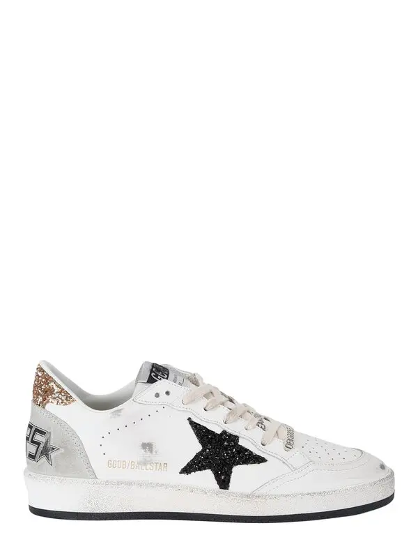 GOLDEN GOOSE Ball Star Leather Sneakers - White