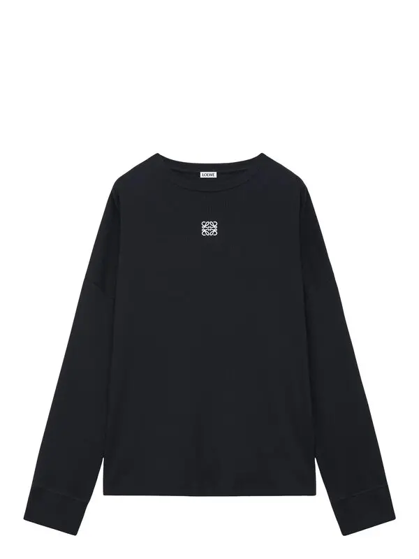 Loewe Long-sleeve Logo T-shirt - Black