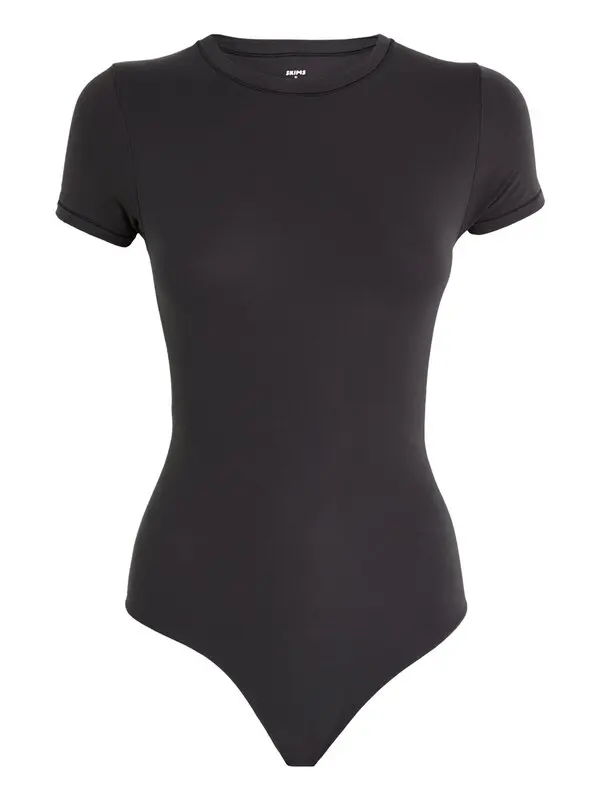 SKIMS Fits Everybody T-shirt Bodysuit - Black
