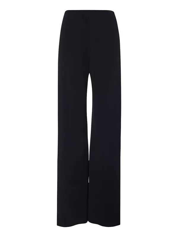 THE ROW Gala Wide-leg Trousers - Black