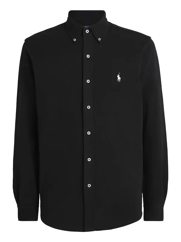 Polo Ralph Lauren Cotton Featherweight Mesh Shirt - Black