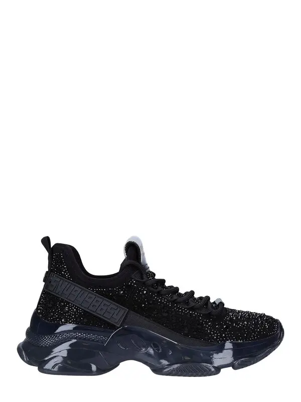 Steve Madden Embellished Maxima-r Sneakers - Black