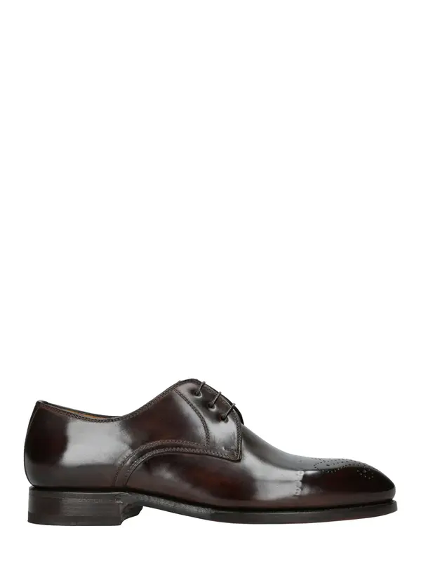 Bontoni Leather Derby Shoes - Brown