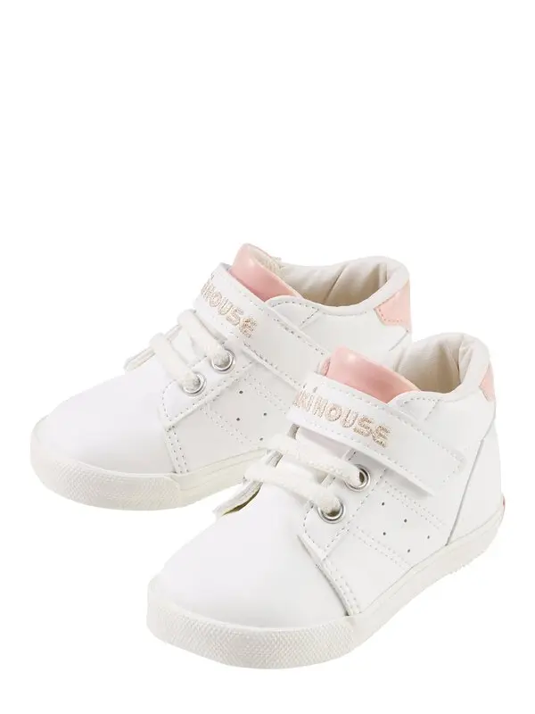 MIKI HOUSE Velcro-strap High-top Sneakers - Pink