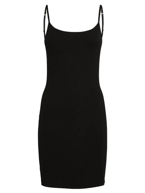 SKIMS Soft Lounge Slip Mini Dress - Black