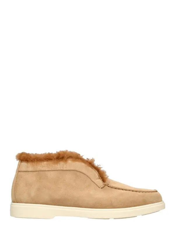 Santoni Suede Fortune Ankle Boots - Brown