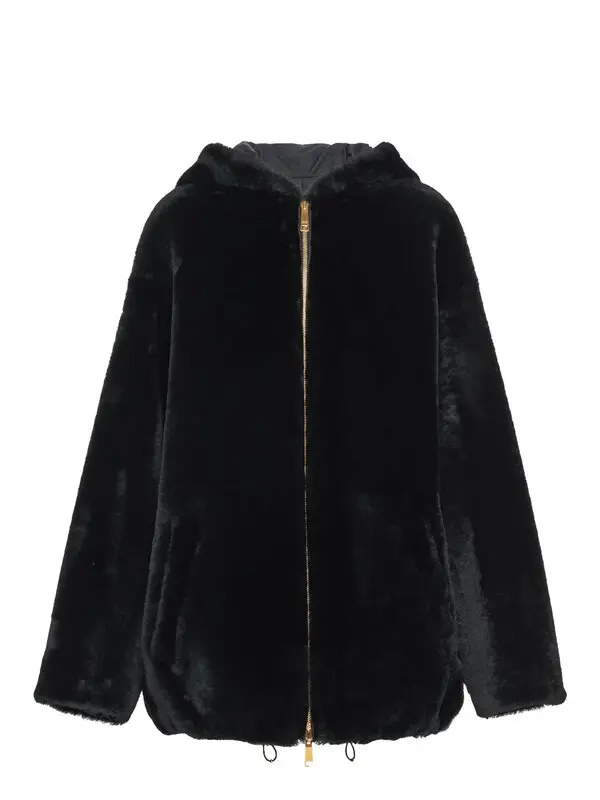 Prada Shearling Reversible Jacket - Black