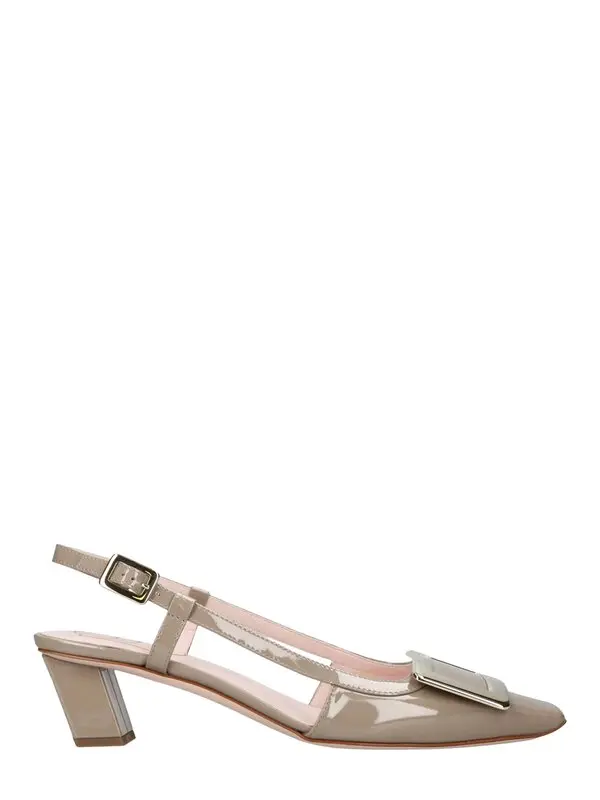 ROGER VIVIER Belle Vivier Slingback Pumps 45 - Brown