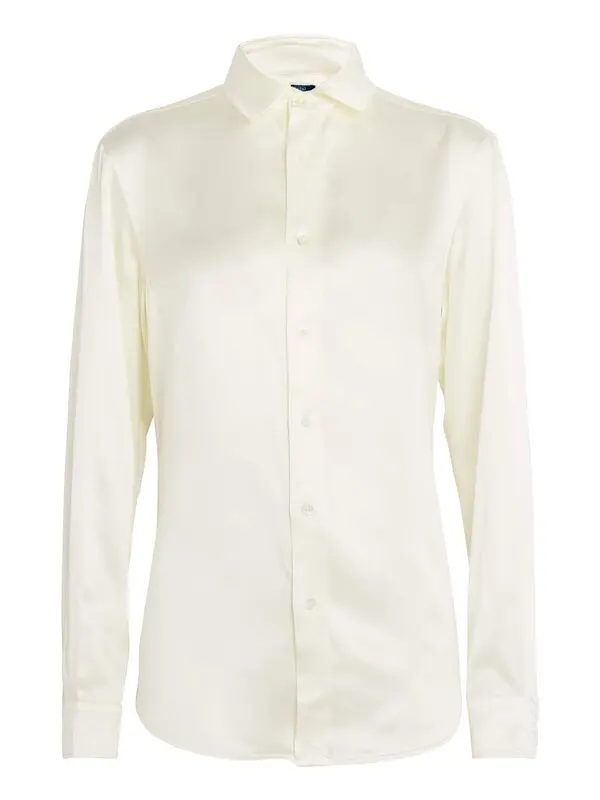 Polo Ralph Lauren Mulberry Silk Shirt - Ivory