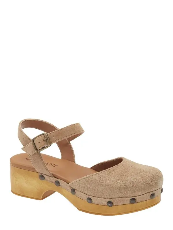 Cordani Winston Ankle Strap Platform Clog - Biscotto