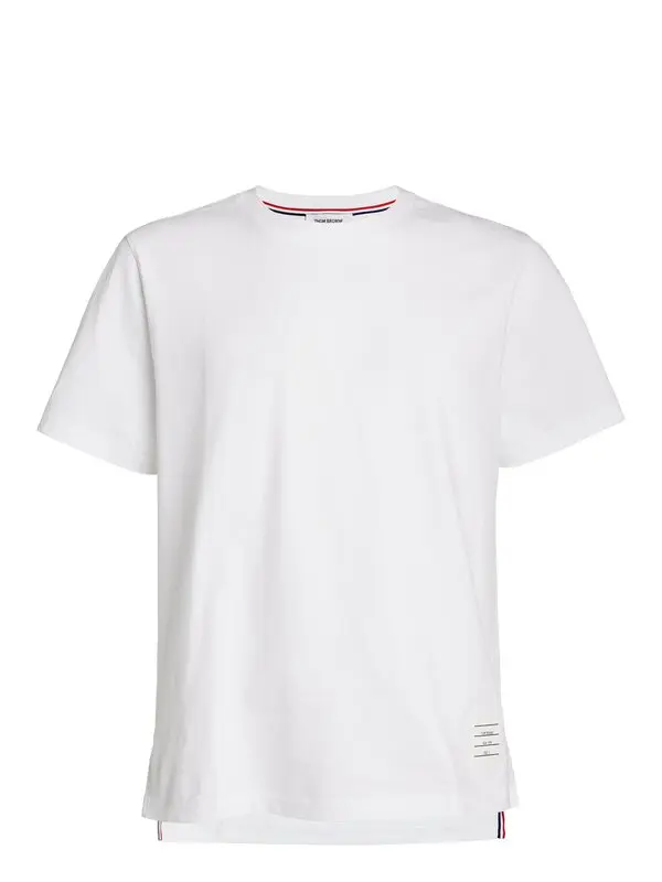 Thom Browne Cotton Name Tag T-shirt - White