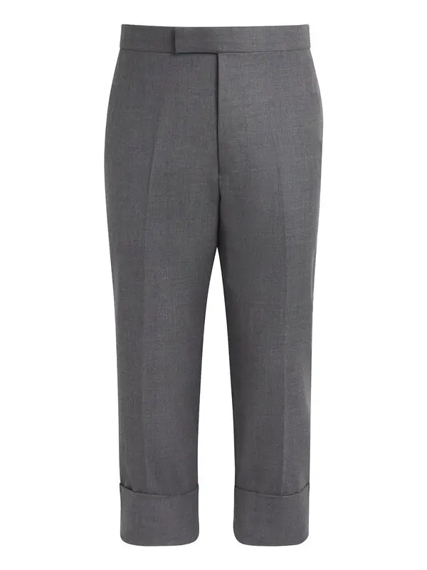 Thom Browne Wool Tailored Trousers - Grey