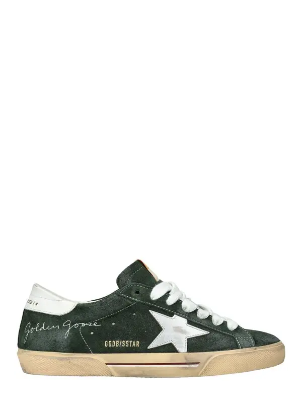 GOLDEN GOOSE Super-star Suede Sneakers - Green
