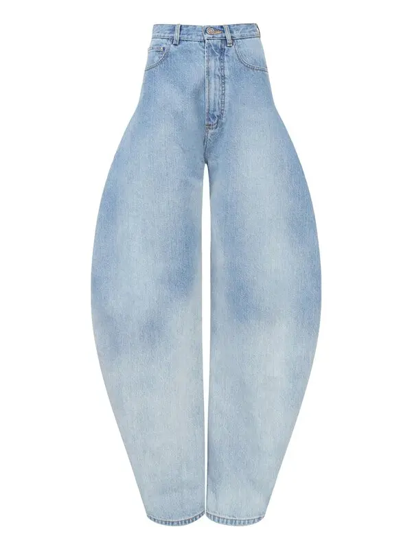 Alaïa High-rise Round Jeans - Black