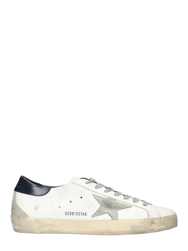 GOLDEN GOOSE Leather Super-star Sneakers - White