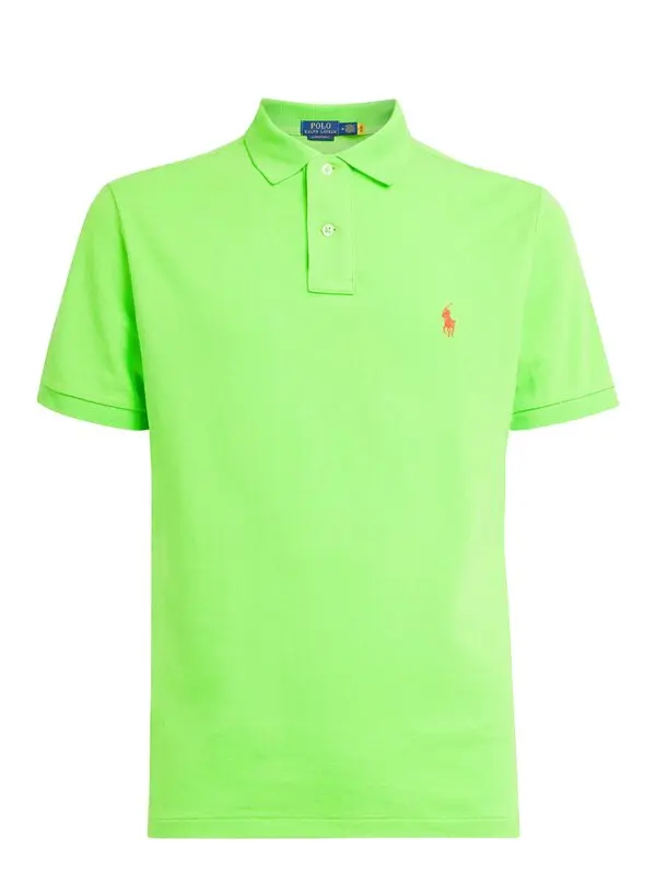 Polo Ralph Lauren Cotton Mesh Polo Pony Polo Shirt - Green
