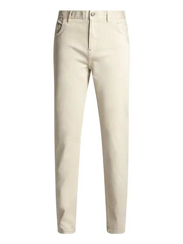 Isaia Slim Fit Jeans - Ivory