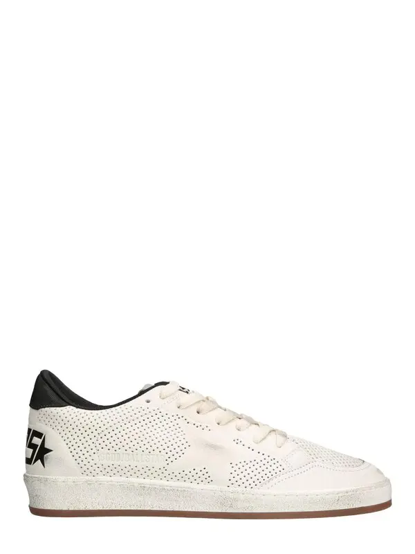 GOLDEN GOOSE Leather Ball Star Low-top Sneakers - White