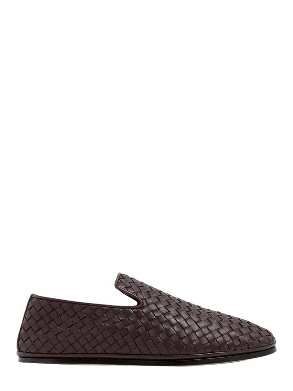 Bottega Veneta Nappa Leather Slippers - Brown