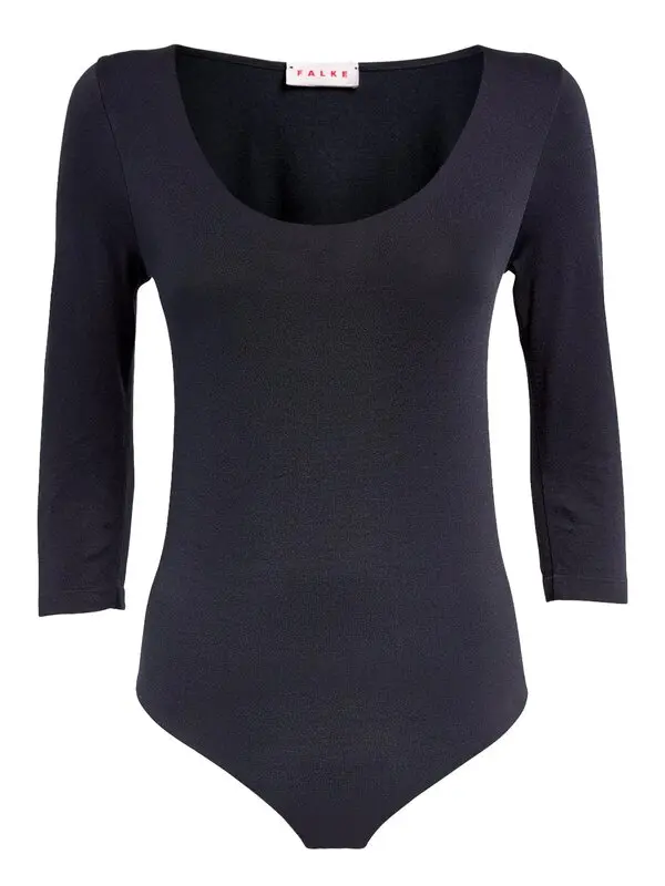 Falke Cotton-blend String Bodysuit - Blue