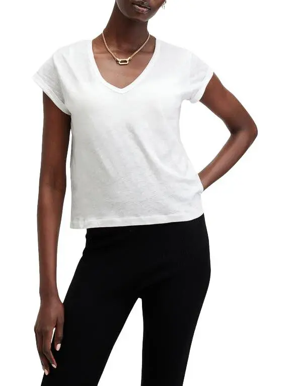 ALLSAINTS Anna V-neck T-shirt - White